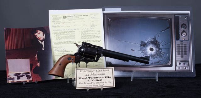 Elvis Presley's .44 Magnum Used on TV Shooting Incident