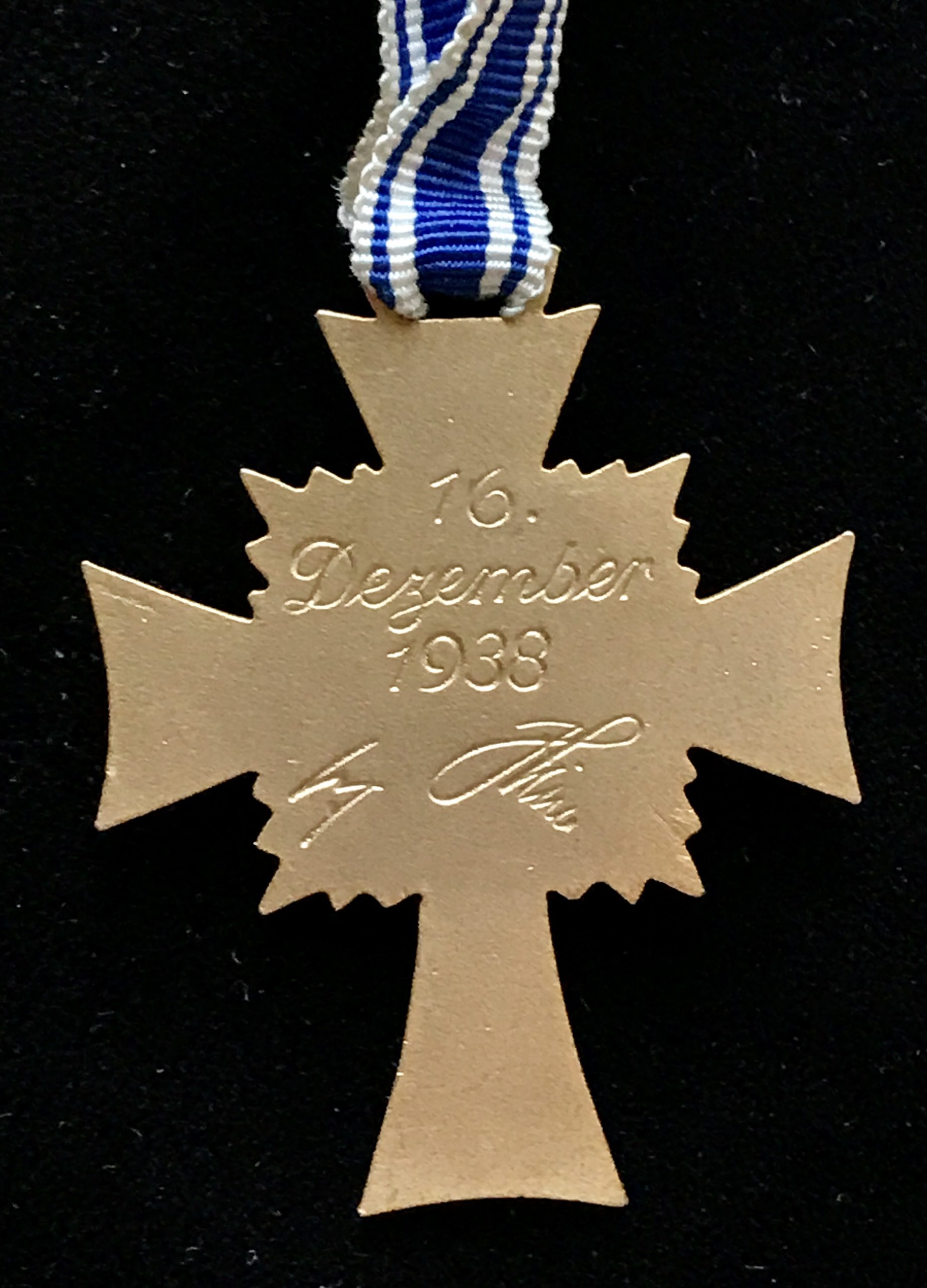 Original WWII Era German Mother’s Cross Ehrenkreuz der Deutschen Mutter ...