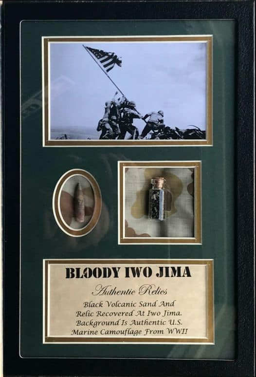 Sand from Iwo Jima for Sale - Relic Collector Case | Gettysburg Museum