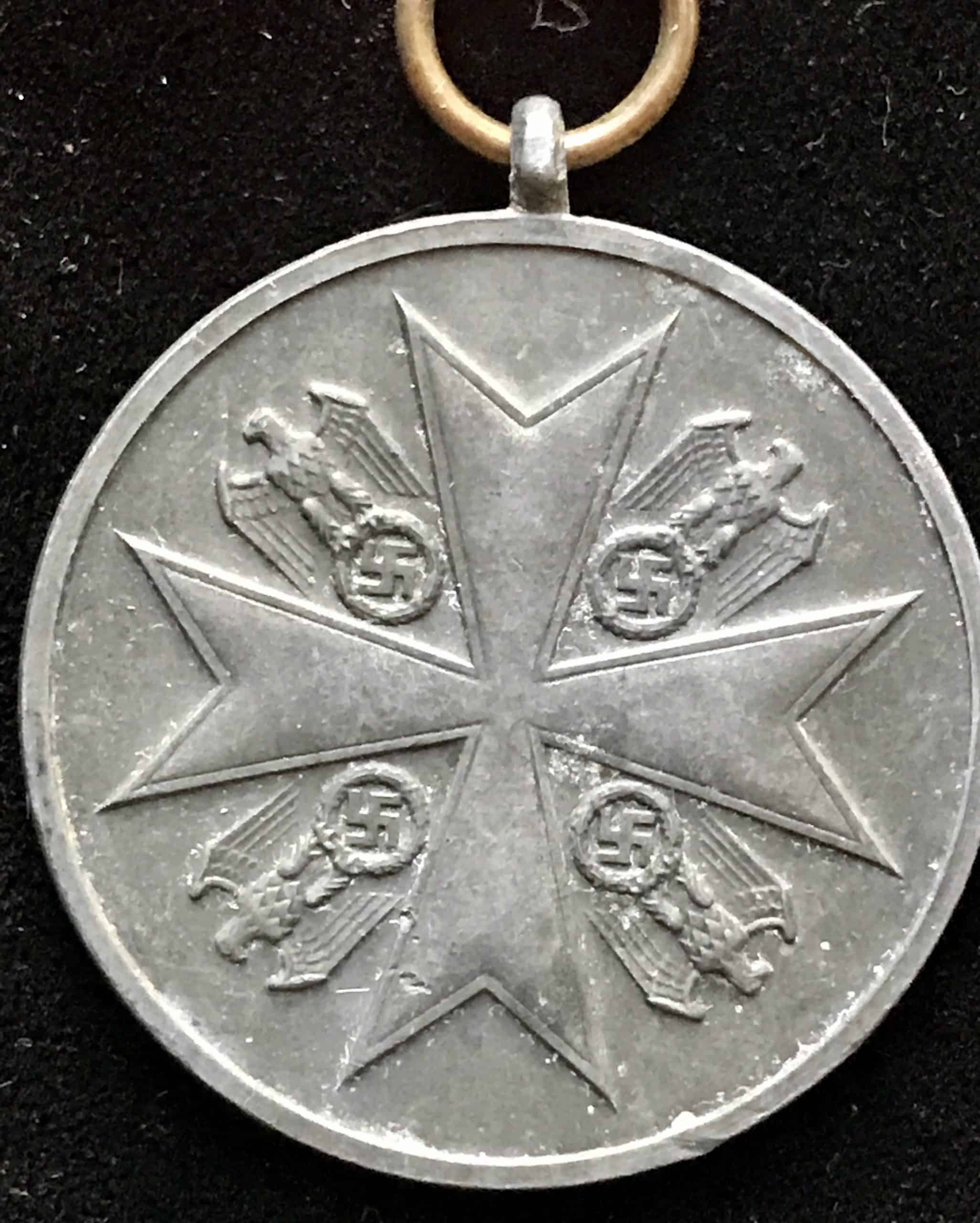 Rare German WWII Eagle Medal of Merit - Veteran Certified