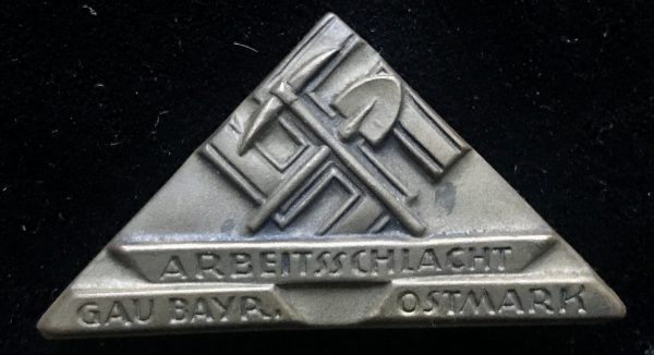 Original German NSDAP (NAZI PARTY) Arbeitsschlacht Gau Bayerische ...