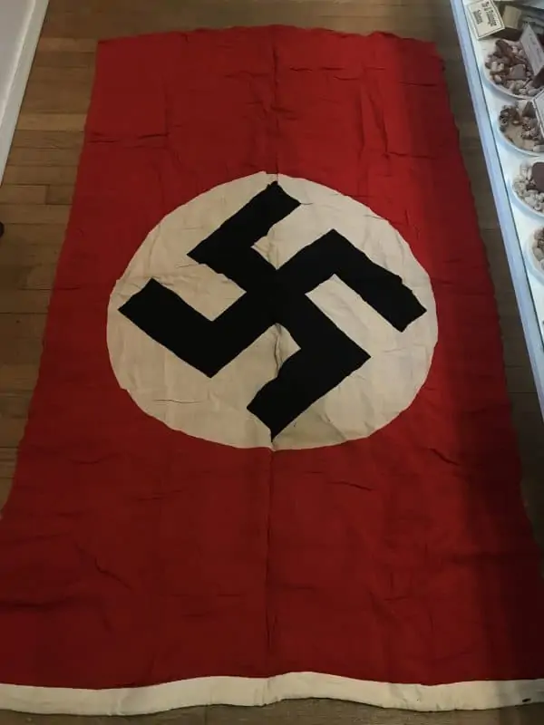 OUTSTANDING HIGH QUALITY LARGE Original WWII Era German Nazi Party Flag ...