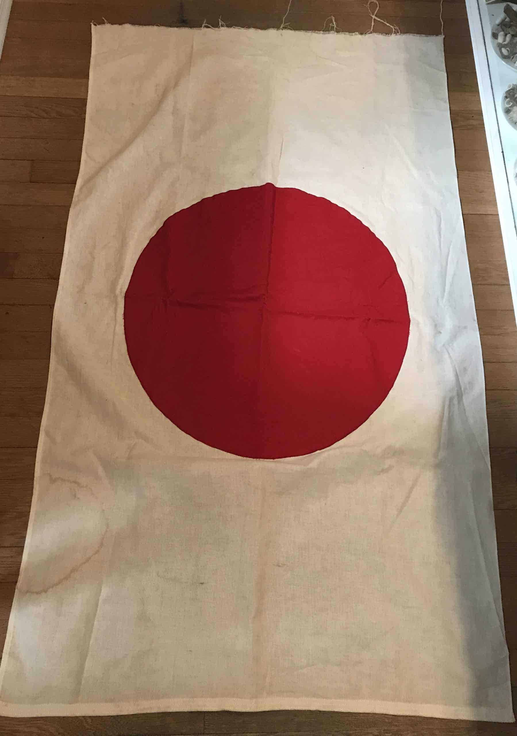 Explore the Large Original WWII Japanese Flag Brought Home