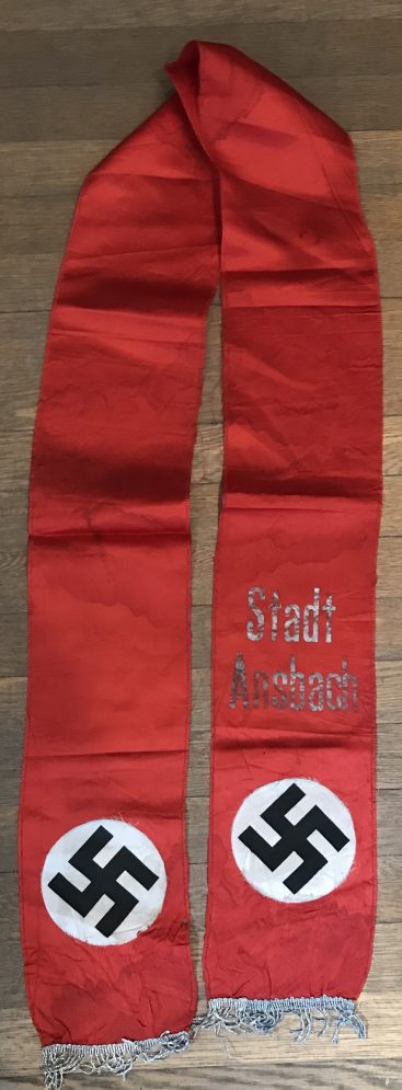 Original WWII German NSDAP (NAZI PARTY) Funeral Sash Brought Home By A ...