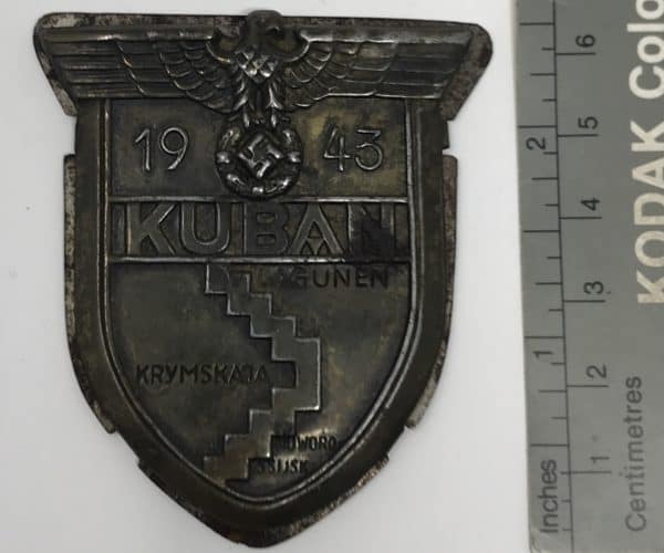 Original WW2 German Kuban Shield for Sale - Kuban Campaign Shield