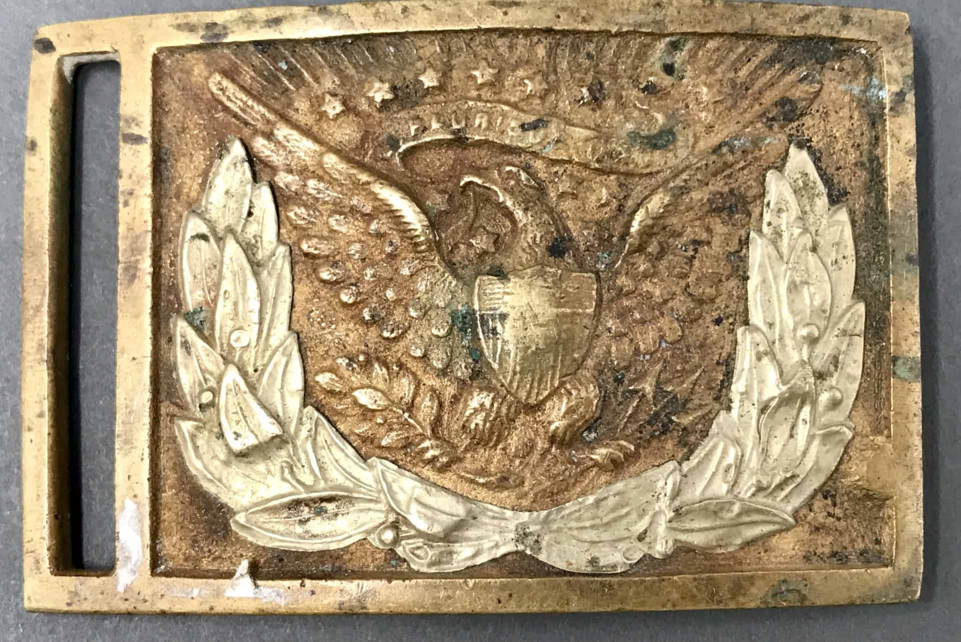 Uncover Civil War Eagle Sword Belt Plate | Gettysburg