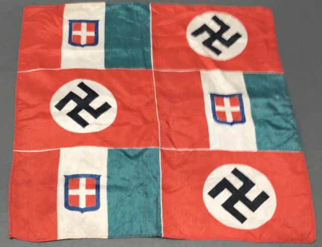 A Very RARE Fascist Italian and Third Reich Alliance Flag From ...