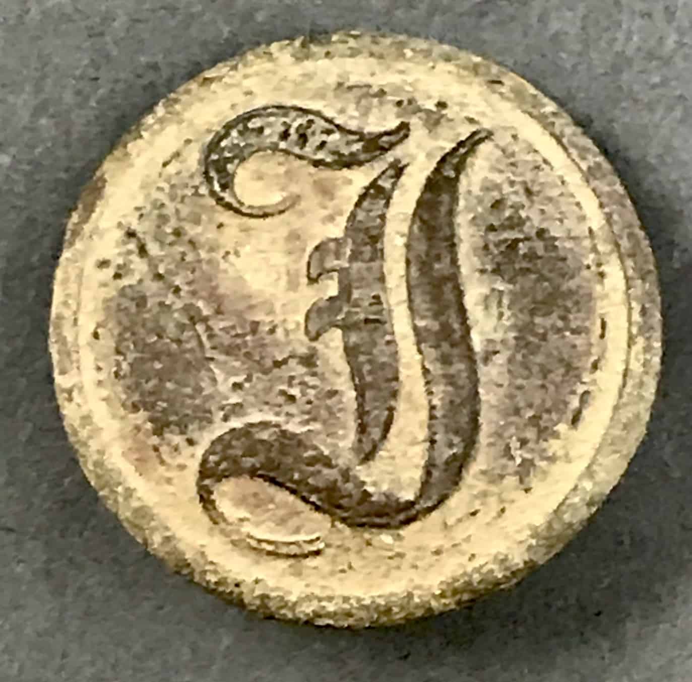 Discover Confederate Button from The Wilderness Battlefield