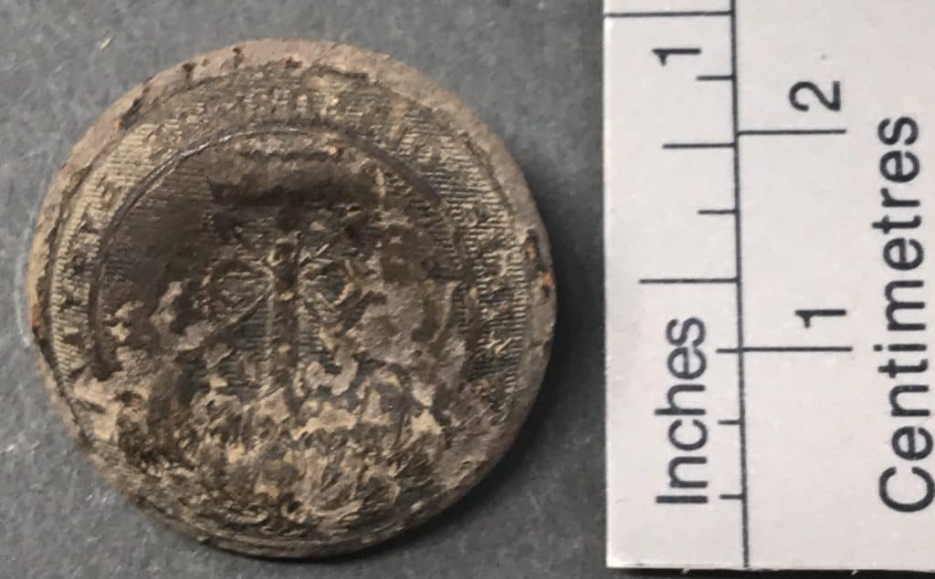 Original Confederate South Carolina Button Recovered At Spotsylvania ...