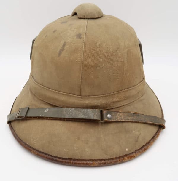 WWII German Waffen SS First Pattern Tropical Pith Helmet (Tropenhelm)