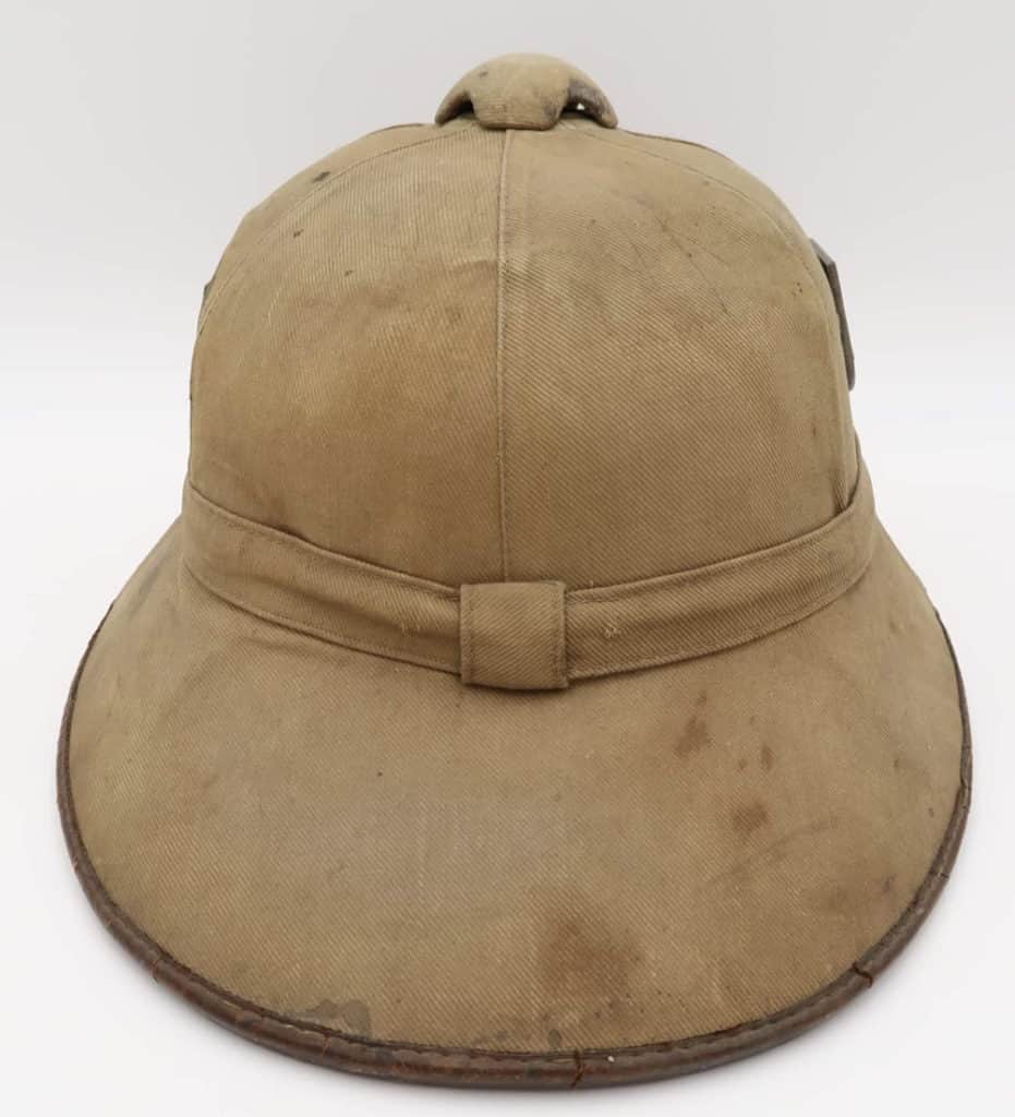 WWII German Waffen SS First Pattern Tropical Pith Helmet (Tropenhelm)
