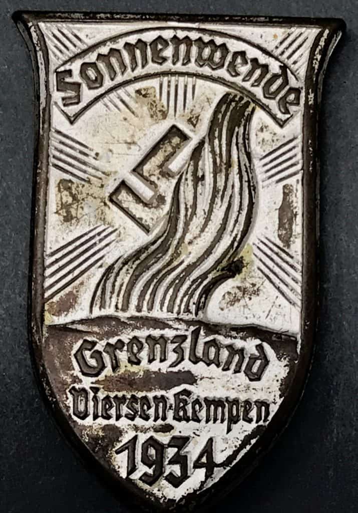 Original German NSDAP (NAZI PARTY) A 1934 VIERSEN KEMPEN SUMMER ...
