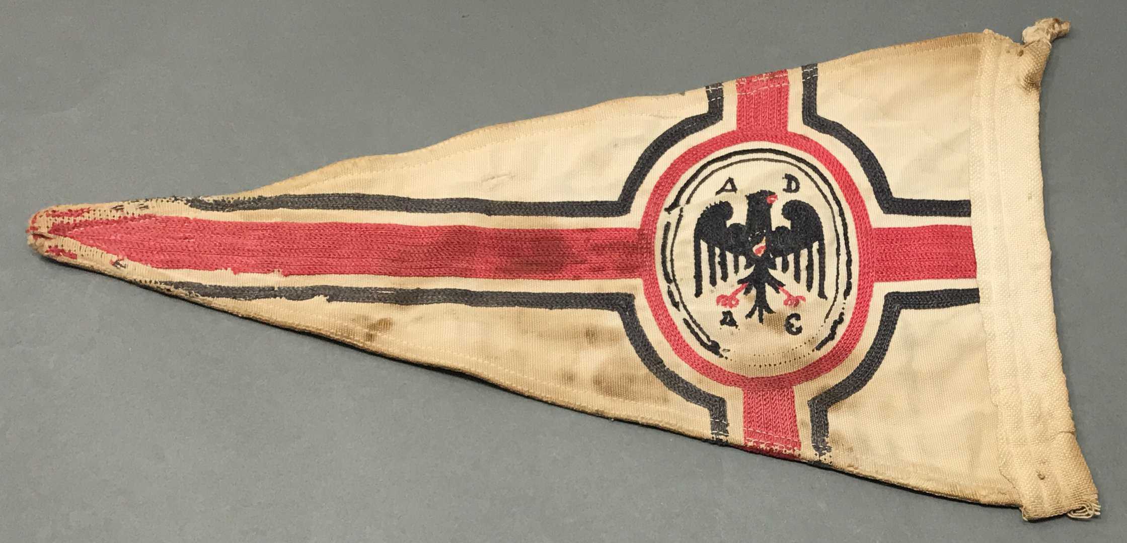 Discover Rare WWII German ADAC Vehicle Pennant Relic
