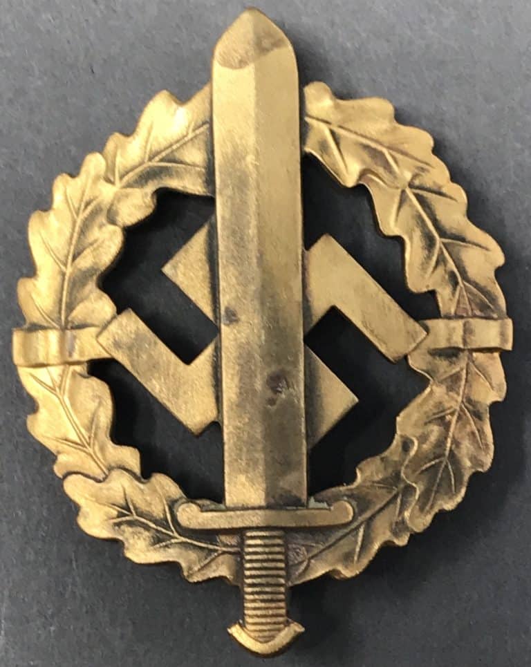 RARE Original German NSDAP (NAZI PARTY) SA/SS Sports Badge In GOLD (SA ...