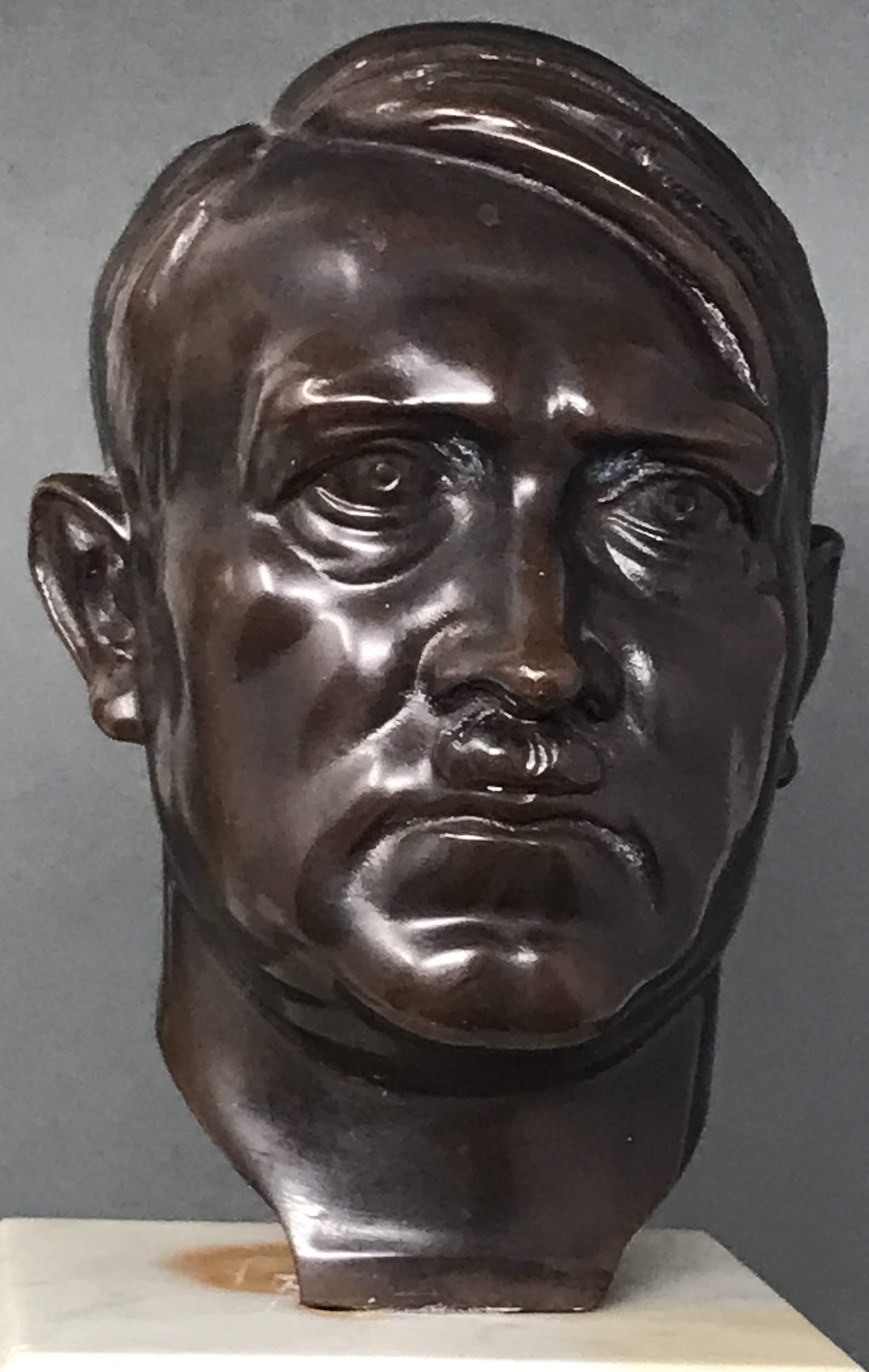 WWII Collectible: Authentic Hitler Bust on Marble Base