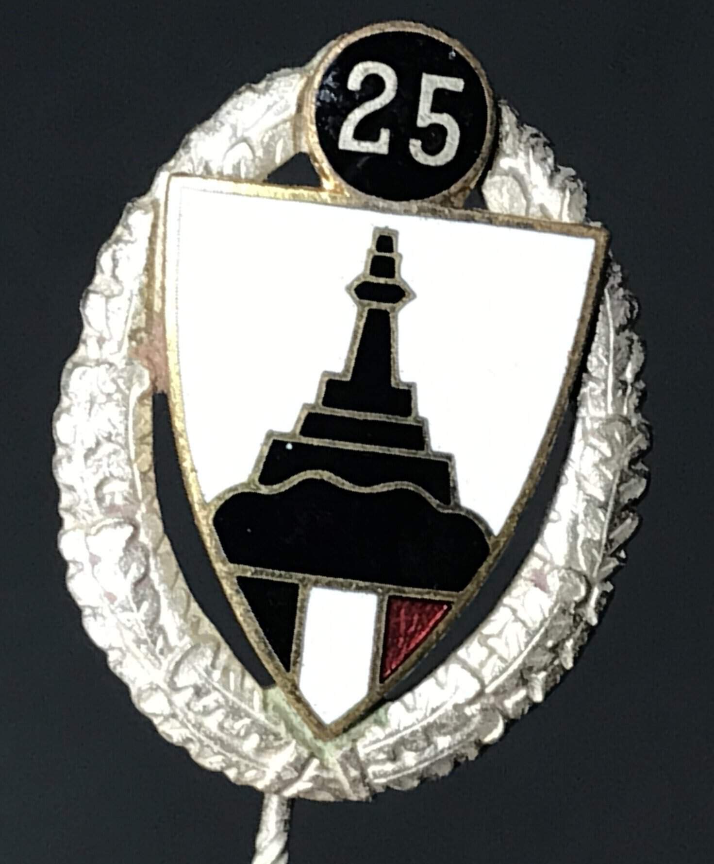 Rare WWII German NS-RKB 25-Year Member Pin for Sale