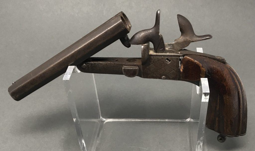 HAND CANNON! Original Civil War Period Pinfire .44 Caliber Double ...