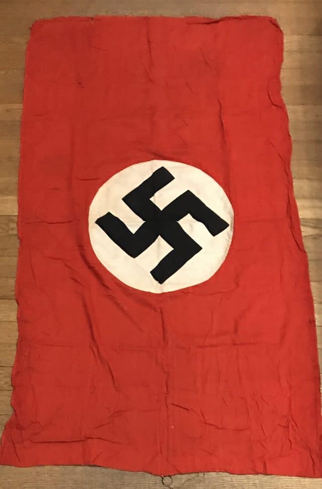 Original LARGE WWII Era German NSDAP Nazi HIGH QUALITY Flag Brought ...