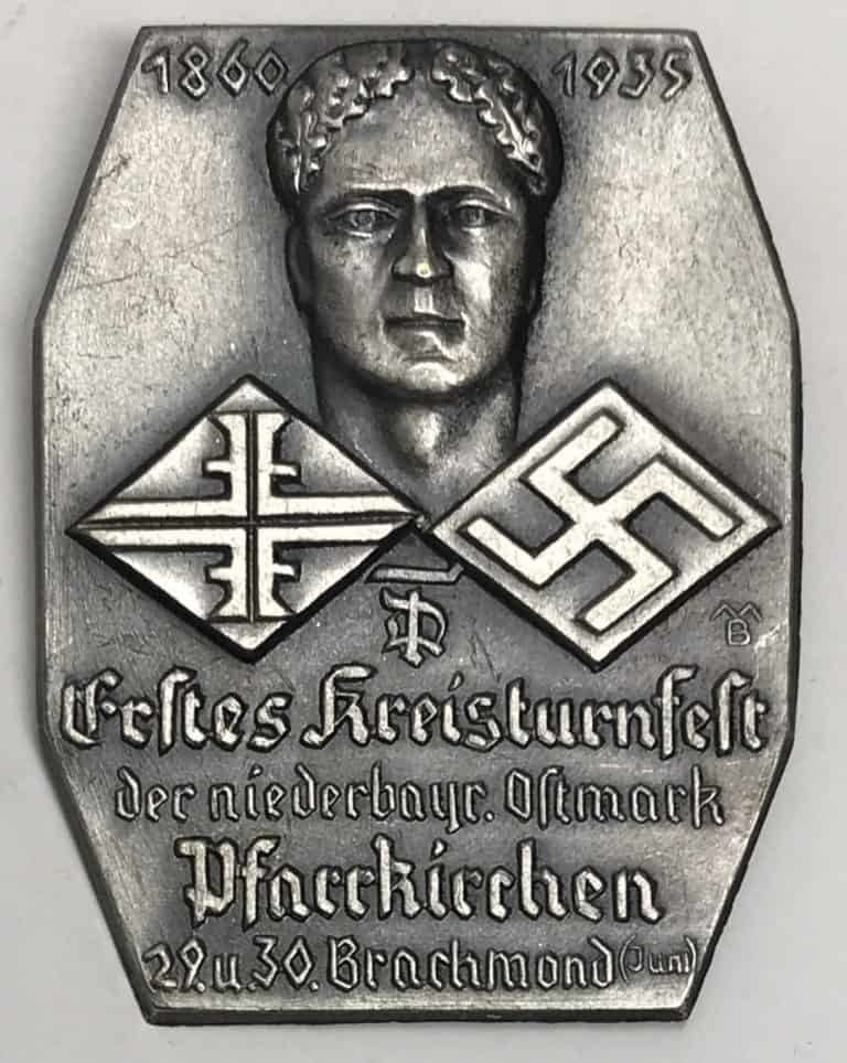 Original German NSDAP (NAZI PARTY) DAY BADGE. 1860-1935 (Gautag ...