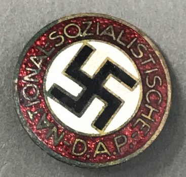 Original German NSDAP (Nazi) Party Enamel RZM Marked Membership Badge ...