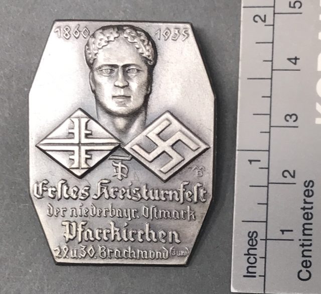 Original German NSDAP (NAZI PARTY) DAY BADGE. 1860-1935 (Gautag ...