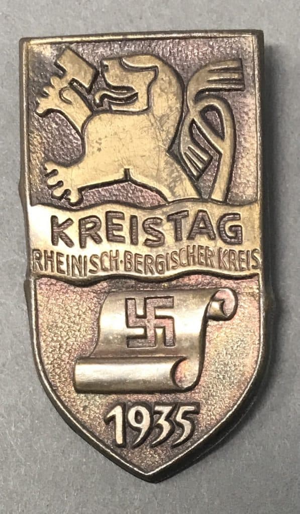 Original German Nazi Party NSDAP 1935 DISTRICT DAY BADGE. (Kreistag ...