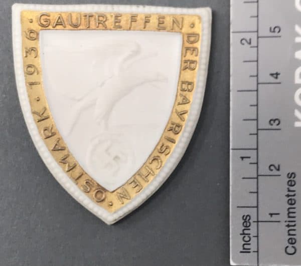 Original German NSDAP (NAZI PARTY) 1936 "GAU BAYRISCHEN-OSTMARK ...