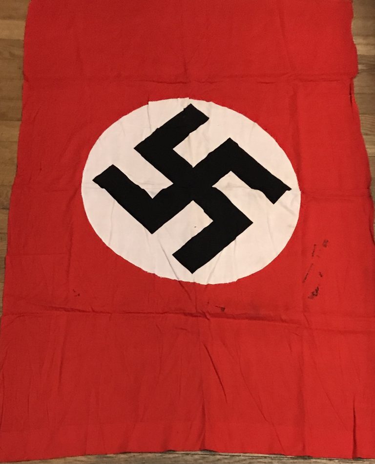 Original LARGE WWII Era German NSDAP Nazi HIGH QUALITY Flag Brought ...
