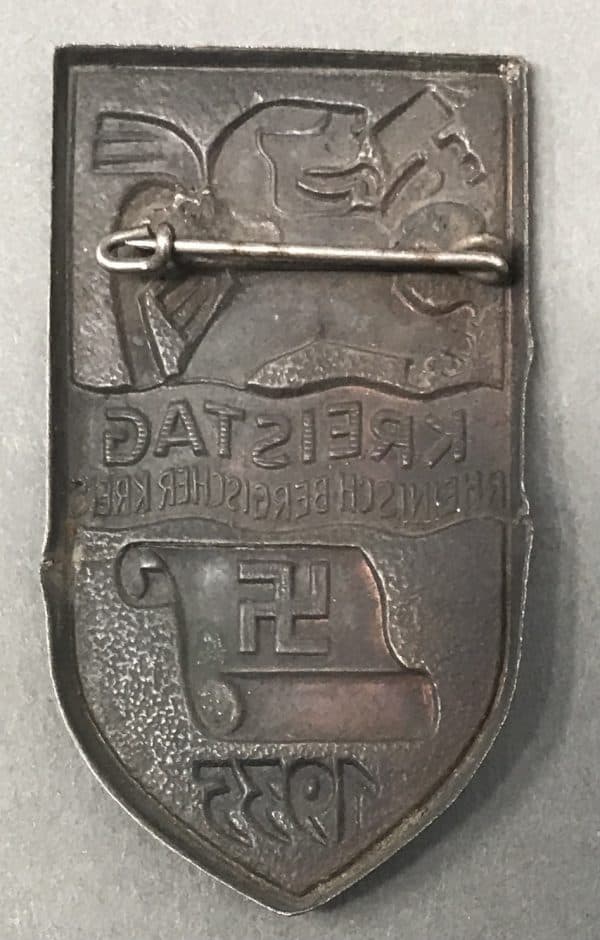 Original German Nazi Party NSDAP 1935 DISTRICT DAY BADGE. (Kreistag ...