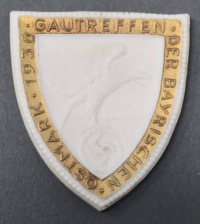 Original German NSDAP (NAZI PARTY) 1936 "GAU BAYRISCHEN-OSTMARK ...