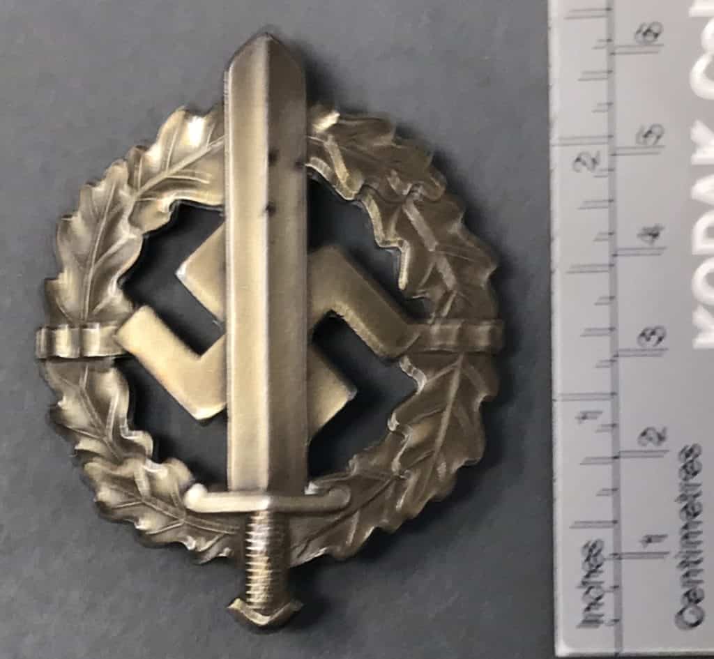 Original German NSDAP (NAZI PARTY) SA/SS Sports Badge In Bronze (SA ...