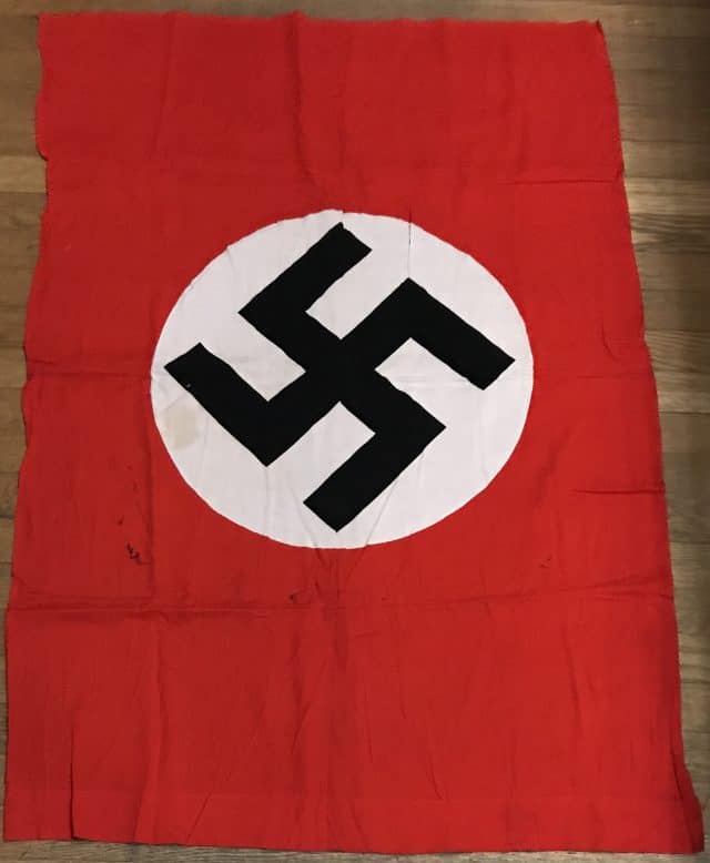 Original LARGE WWII Era German NSDAP Nazi HIGH QUALITY Flag Brought ...