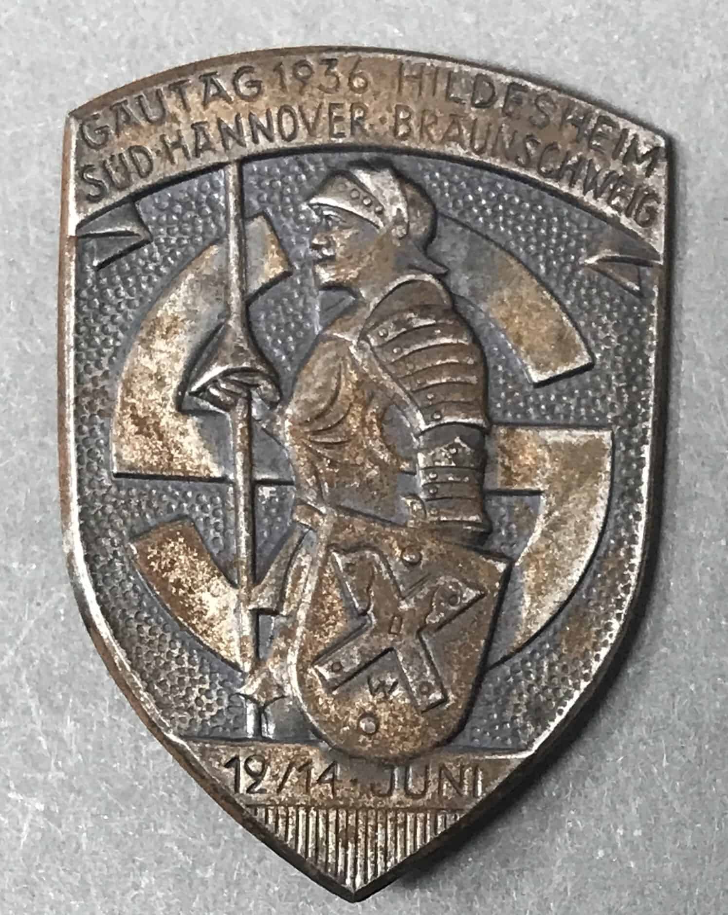 Explore Authentic 1938 German NSDAP Badge from Hildesheim