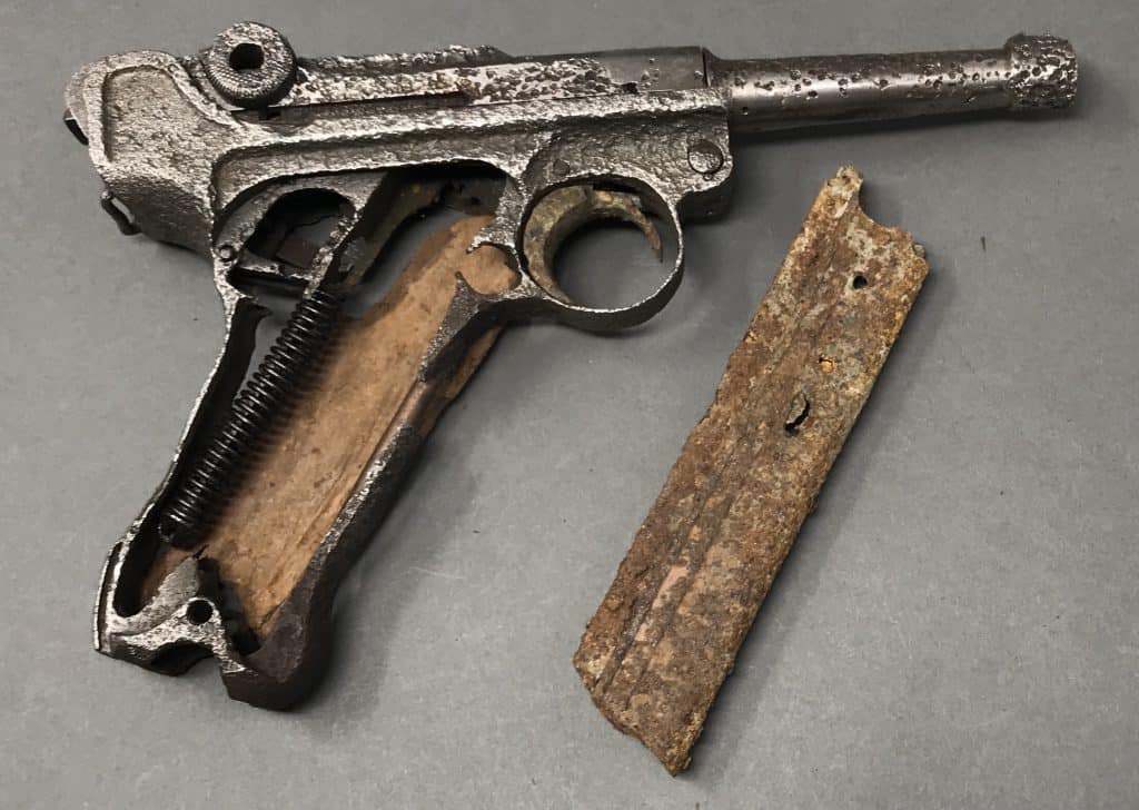 Original WWII German P.08 Luger Eastern Front Battlefield Relic