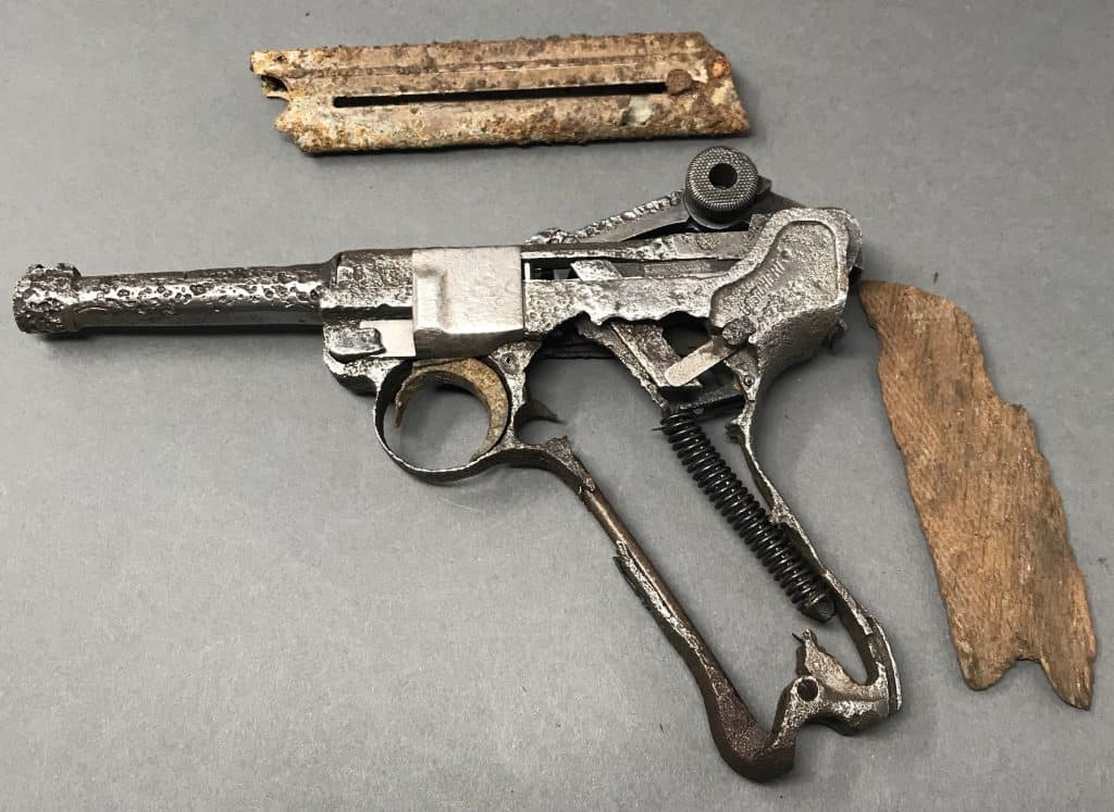 Original WWII German P.08 Luger Eastern Front Battlefield Relic
