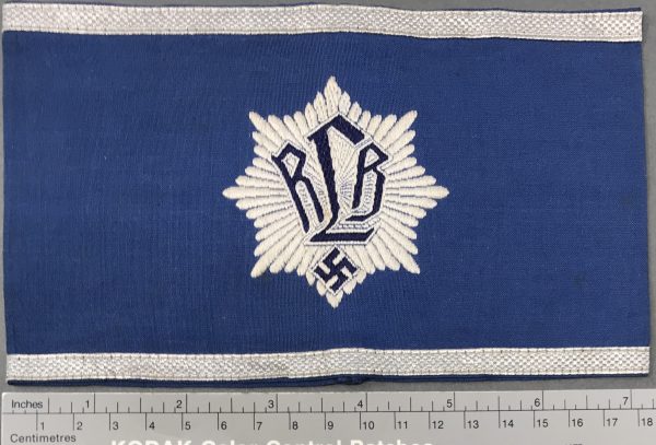 Original WWII German NSDAP (NAZI PARTY) SCARCE OFFICER’S RLB Armband ...