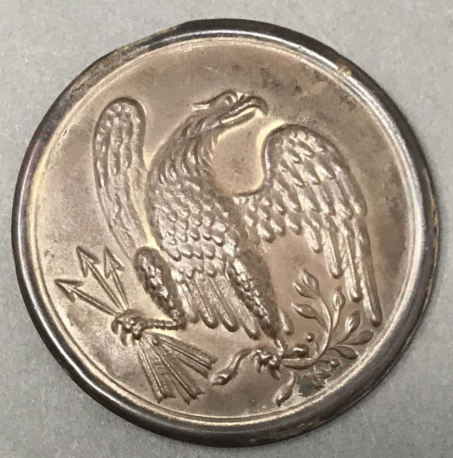 Uncover Civil War US Eagle Breast Plate in North Anna