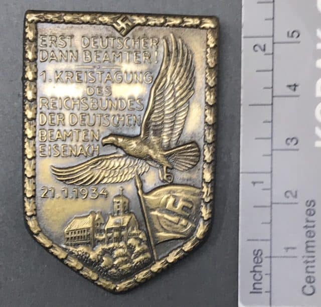 VERY RARE Original German Nazi Party NSDAP Kreistagung Des Reichsbundes ...