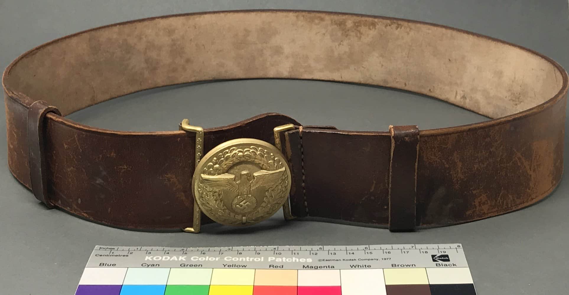 Rare WWII German Nazi Belt & Buckle: Authentic & Certified