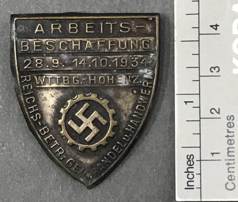 Original German NSDAP (NAZI PARTY) DAF 1934 NATIONAL WORK PROGRAM ...