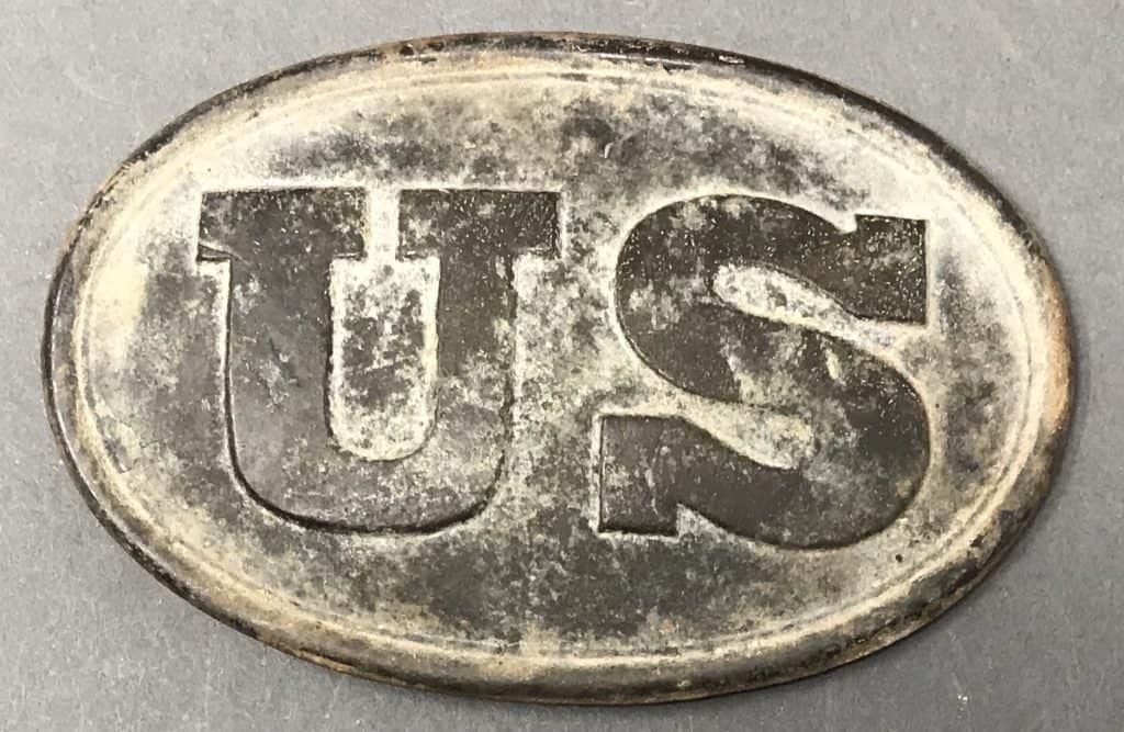 OUTSTANDING Original Civil War Excavated Relic U.S. Box Plate Recovered ...