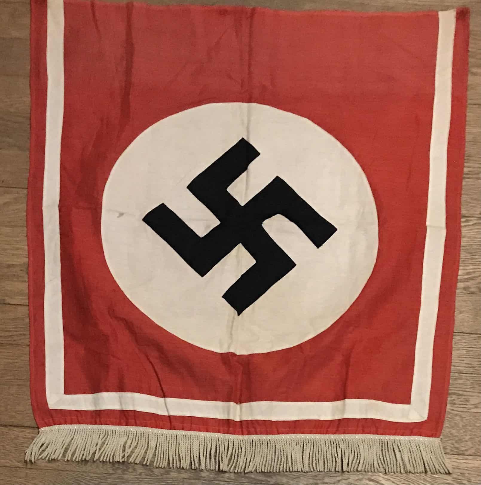 WWII Nazi Podium Flag Discovered by US Veteran
