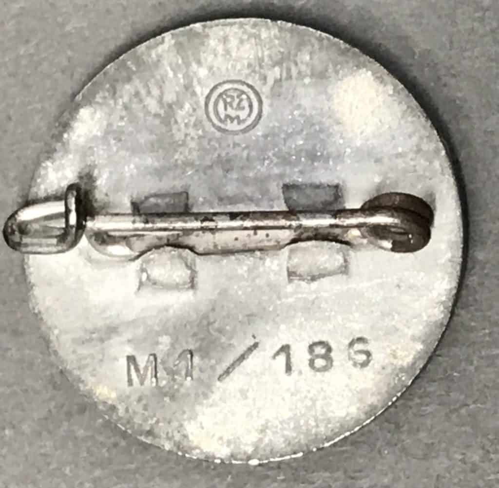 Original German NSDAP (Nazi) Party RZM Marked Membership Badge ...