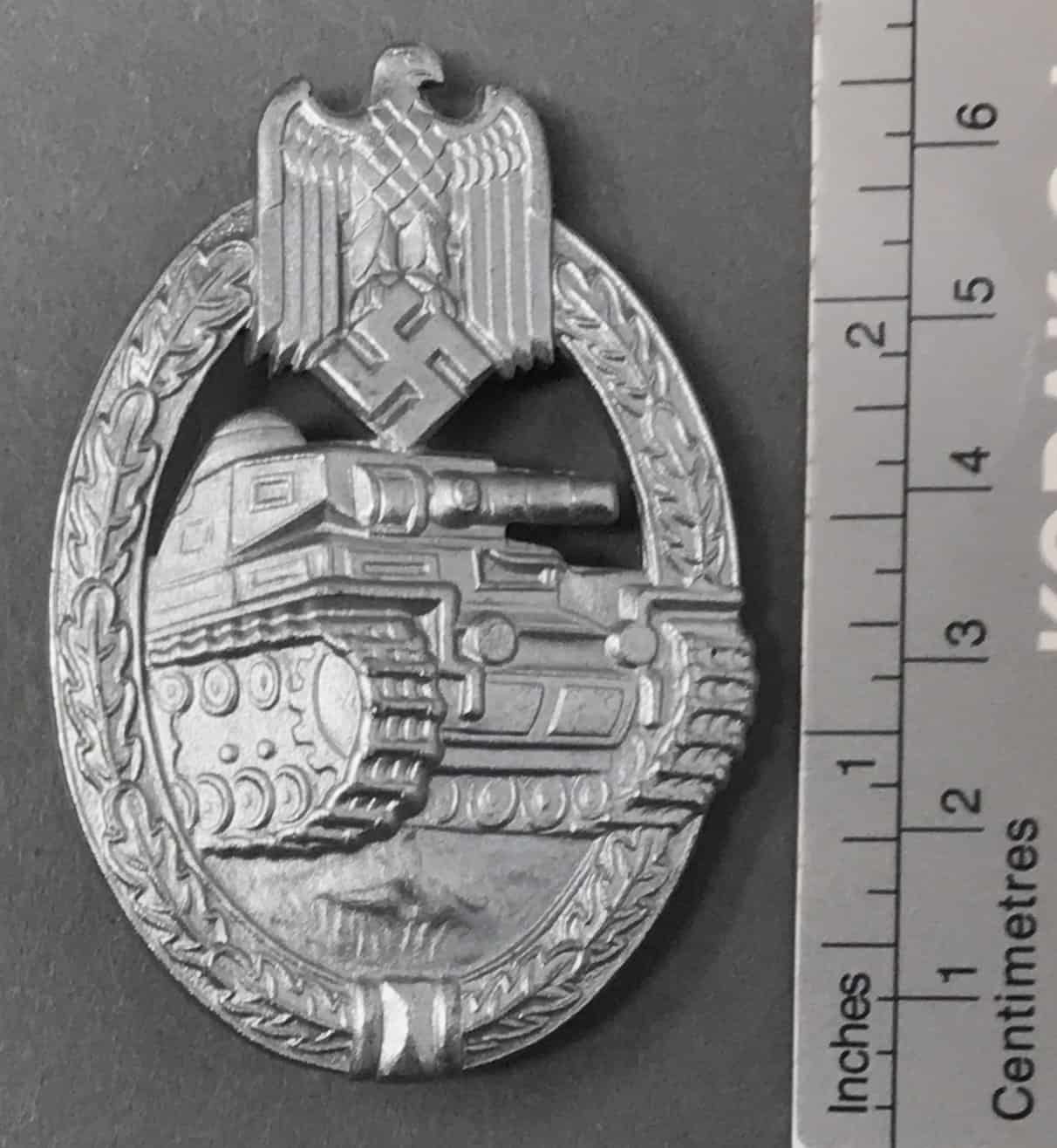 WWII German Heer/SS Panzer Assault Badge | Gettysburg Museum