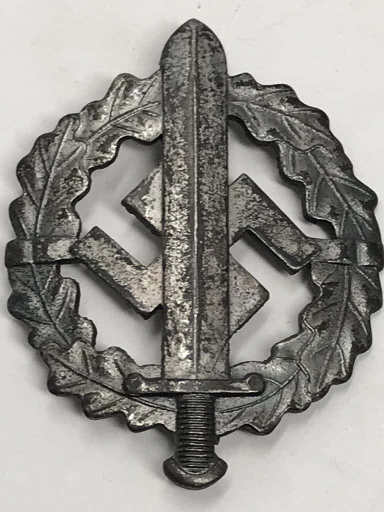 Original German NSDAP (NAZI PARTY) SA/SS Sports Badge In SILVER (SA ...