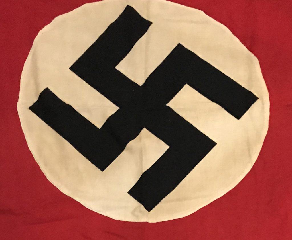 OUTSTANDING Original LARGE WWII Era German NSDAP (Nazi Party) Flag WITH ...