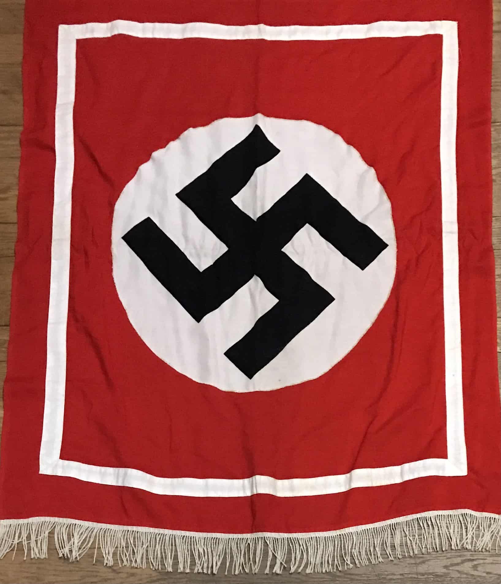 Certified WWII NSDAP Podium Flag - Exclusive Relic