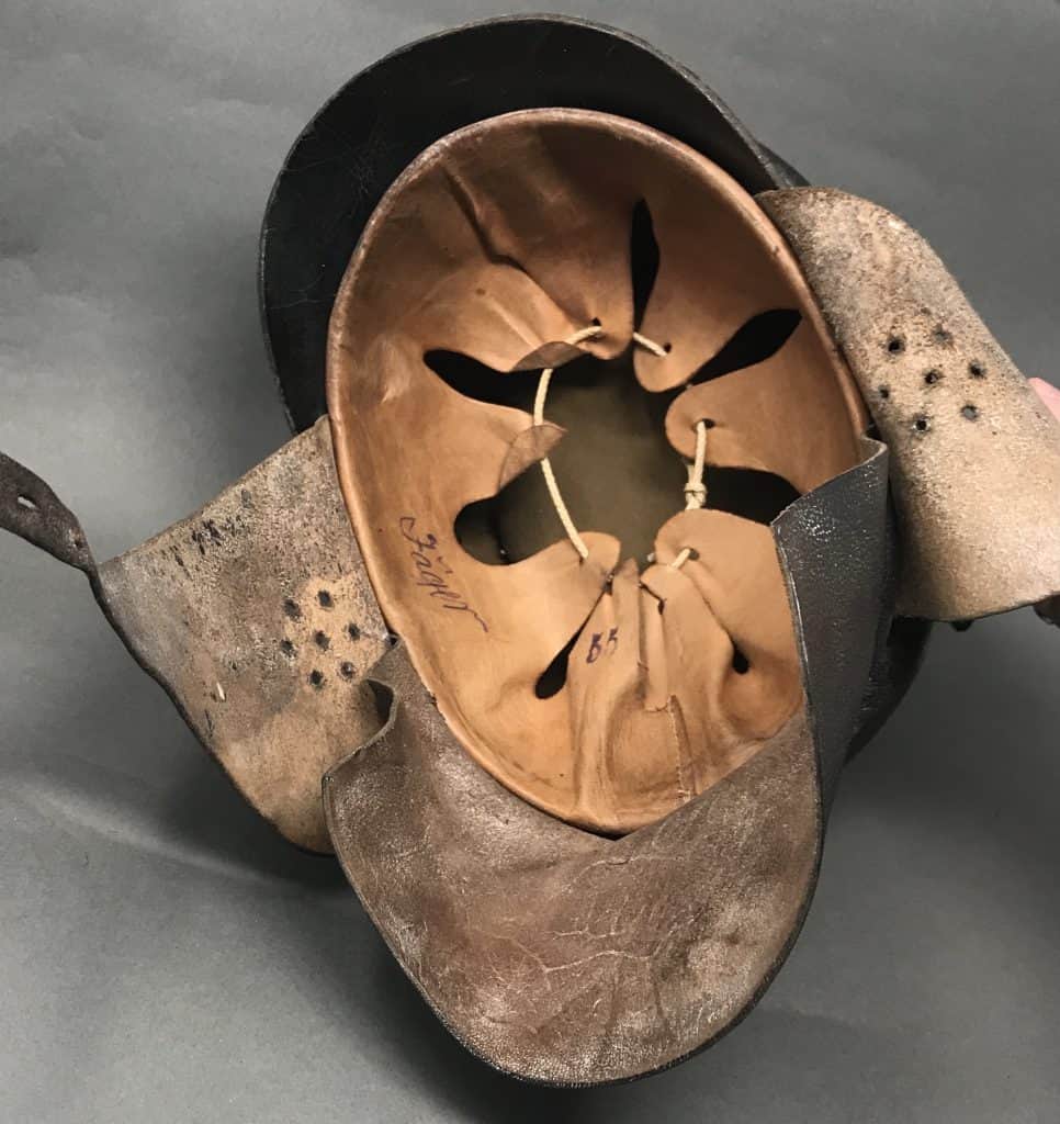 Original German 1ST PATTERN NSKK CRASH HELMET. (Sturzhelm) With Goggles ...