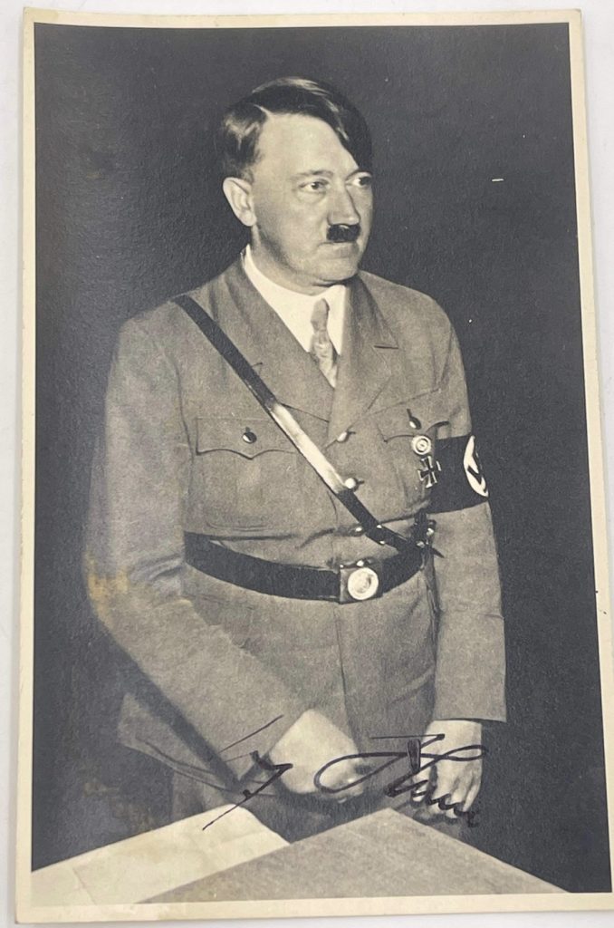 Personal Stationary Note Card Signed by Adolf Hitler for Sale