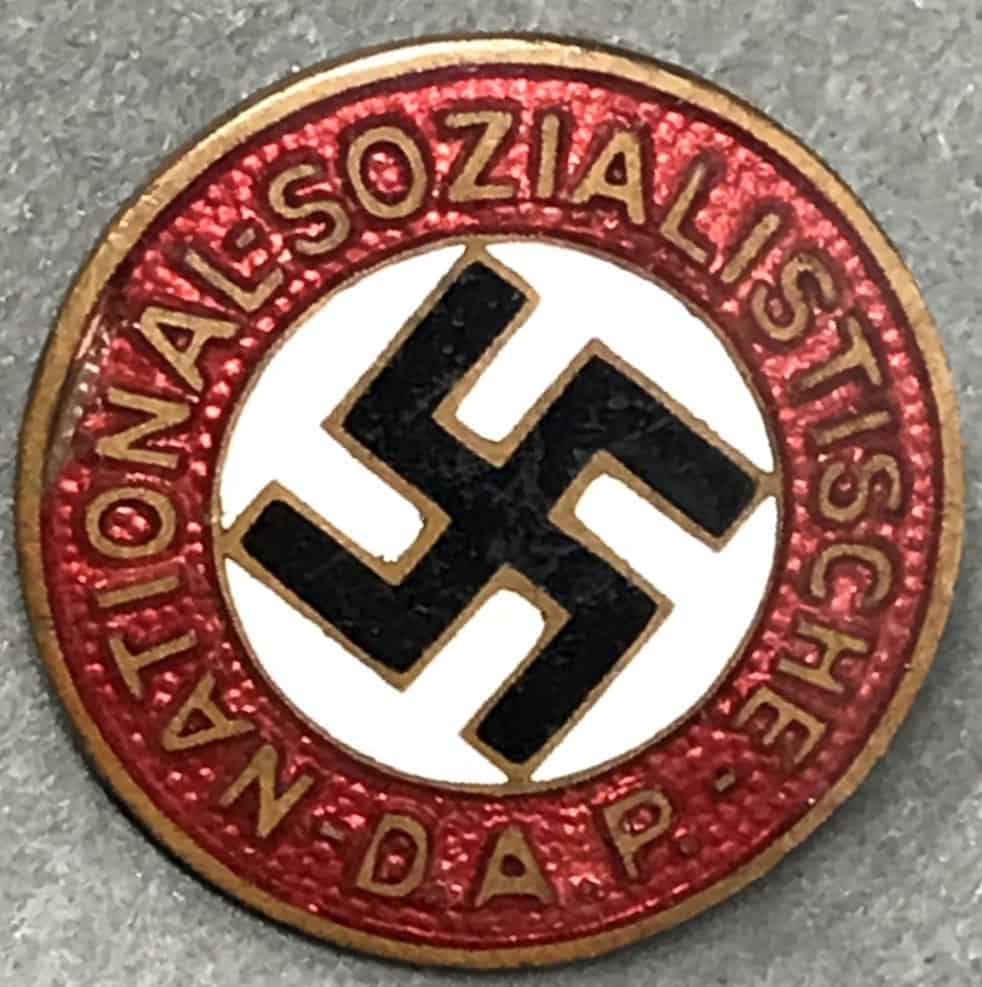 Authentic Rare Nazi Party Badge - Certified Collectible
